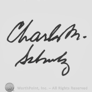 Mark with Signature: Charles M. Schulz. | #588656