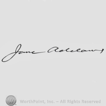 Mark with Signature: Jane Addams. | #588662