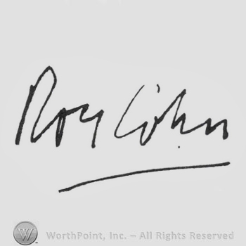 Mark with Signature: Roy Cohn. | #588685