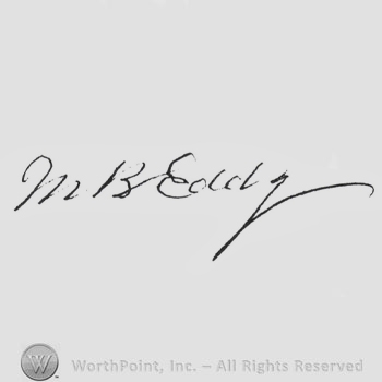 Mark with Signature: Mary Baker Eddy. | #588693