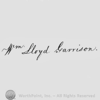 Mark with Signature: William Lloyd Garrison. | #588703