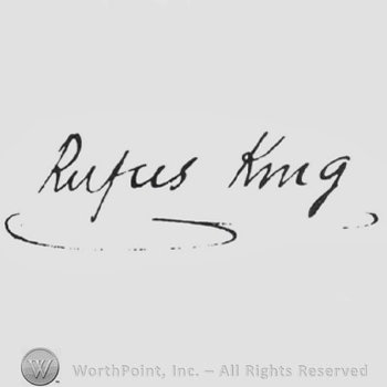 Mark with Signature: Rufus King. | #588718