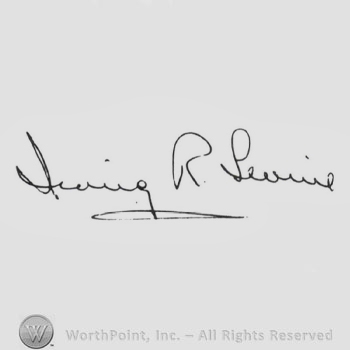 Mark with Signature: Irving R. Levine. | #588727