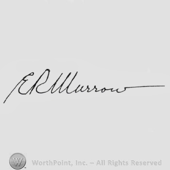 Mark with Signature: Edward R. Murrow. | #588737