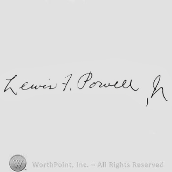 Mark with Signature: Lewis F. Powell, Jr.. | #588743