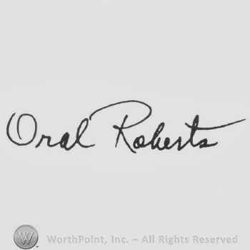 Mark with Signature: Oral Roberts. | #588751