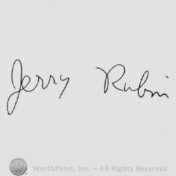 Mark with Signature: Jerry Rubin. | #588753