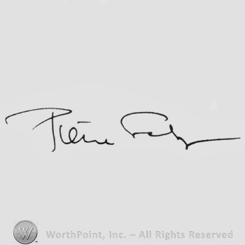 Mark with Signature: Pierre Salinger. | #588755