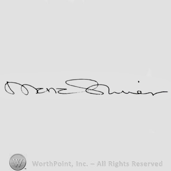 Mark with Signature: Maria Shriver. | #588756