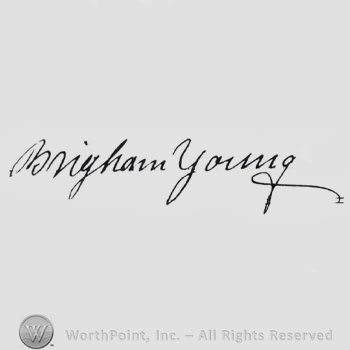 Mark with Signature: Brigham Young. | #588776