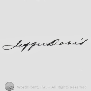 Mark with Signature: Jefferson Davis. | #588786