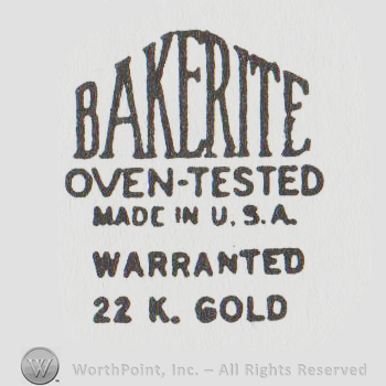 Mark with The text "BAKERITE OVEN-TESTED MADE IN | #5888
