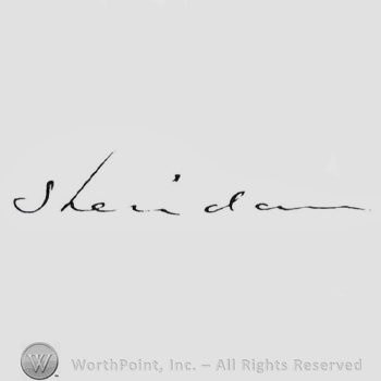 Mark with Signature: Gen. Philip Sheridan. | #588801