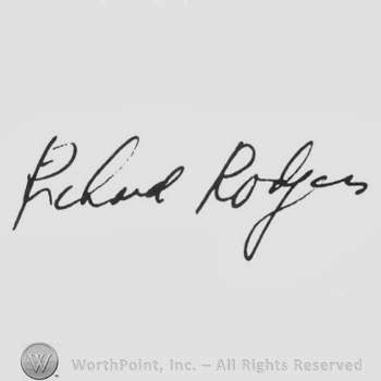 Mark with Signature: Richard Rodgers. | #588824