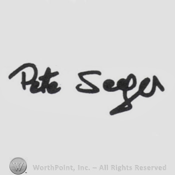 Mark with Signature: Pete Seeger. | #588825