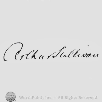 Mark with Signature: Sir Arthur Sullivan. | #588827