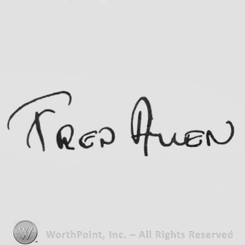 Mark with Signature: Fred Allen. | #588835