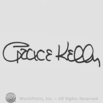 Mark with Signature: Grace Kelly. | #588929