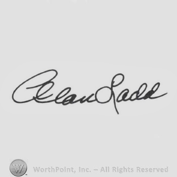 Mark with Signature: Alan Ladd. | #588936
