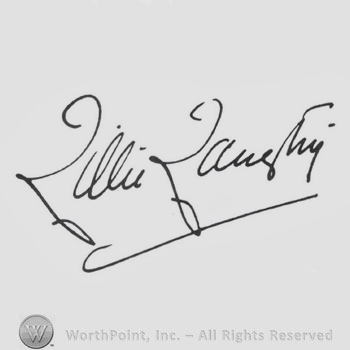 Mark with Signature: Lillie Langtry. | #588941