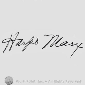 Mark with Signature: Harpo Marx. | #588962