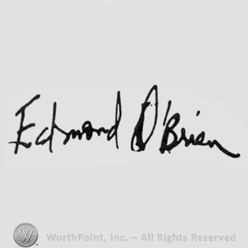 Mark with Signature: Edmond O'Brien. | #588978