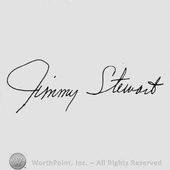 Mark with Signature: Jimmy Stewart. | #589454