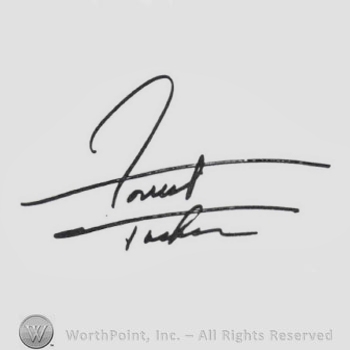 Mark with Signature: Forrest Tucker. | #589456