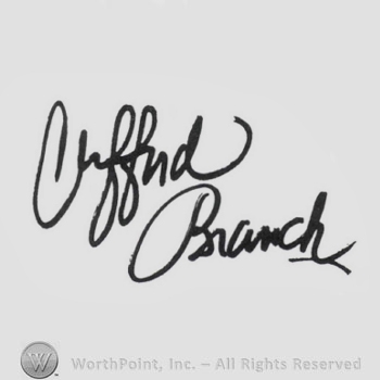 Mark with Signature: Clifford Branch. | #589462