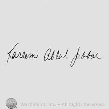 Mark with Signature: Kareem Abdul-Jabbar. | #589470