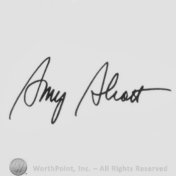 Mark with Signature: Amy Alcott. | #589471