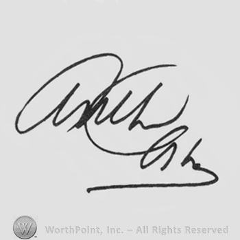 Mark with Signature: Arthur Ashe. | #589479