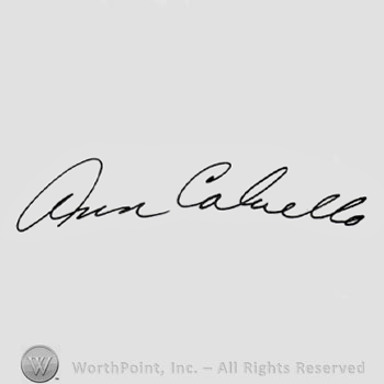 Mark with Signature: Ann Calvello. | #589491