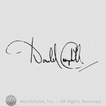Mark with Signature: Donald Campbell. | #589492