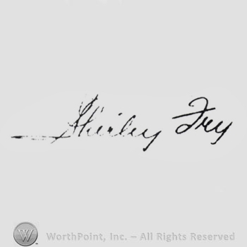 Mark with Signature: Shirley Fry. | #589522