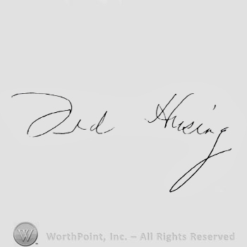 Mark with Signature: Ted Husing. | #589537