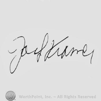 Mark with Signature: Jack Kramer. | #589548