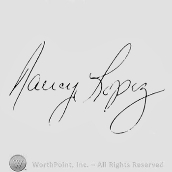Mark with Signature: Nancy Lopez. | #589553