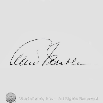 Mark with Signature: Alice Marble. | #589555