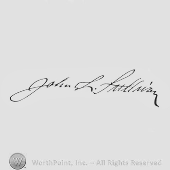 Mark with Signature: John L. Sullivan. | #589608