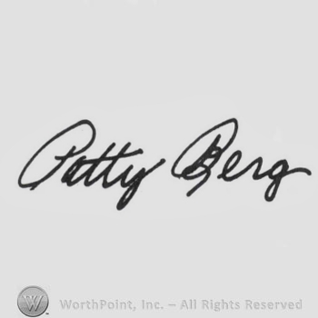 Mark with Signature: Patty Berg. | #589641