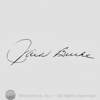 Mark with Signature: Jack Burke. | #589643