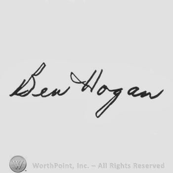 Mark with Signature: Ben Hogan. | #589667