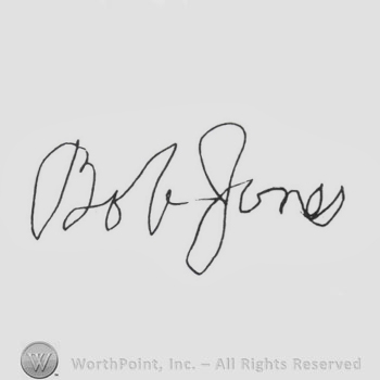 Mark with Signature: Bobby Jones. | #589671