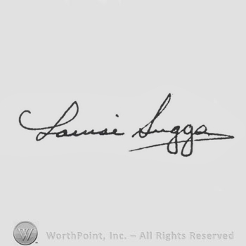 Mark with Signature: Louise Suggs. | #589694