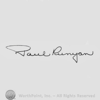Mark with Signature: Paul Runyan. | #589696
