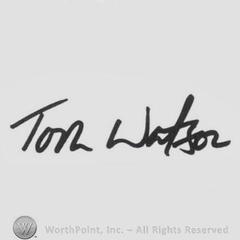 Mark with Signature: Tom Watson. | #589699