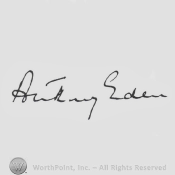 Mark with Signature: Sir Anthony Eden. | #589712