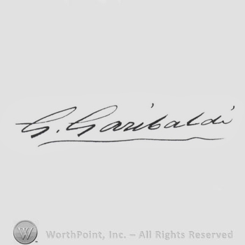 Mark with Signature: Guiseppe Garibaldi. | #589717
