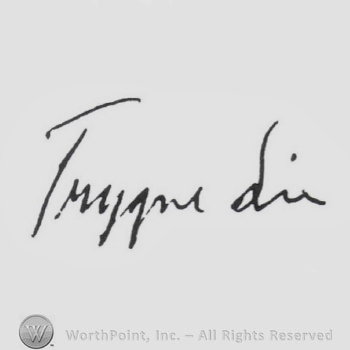 Mark with Signature: Trygve Lie. | #589734